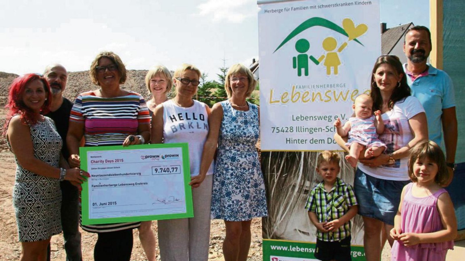 Pro Win spendet an Lebensweg
