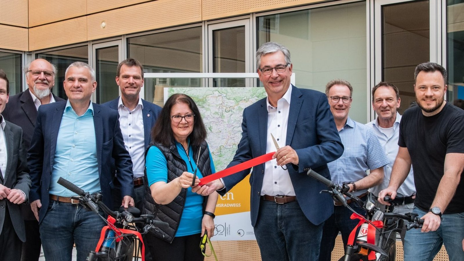 Jubiläumsradweg des Landkreises ist eröffnet