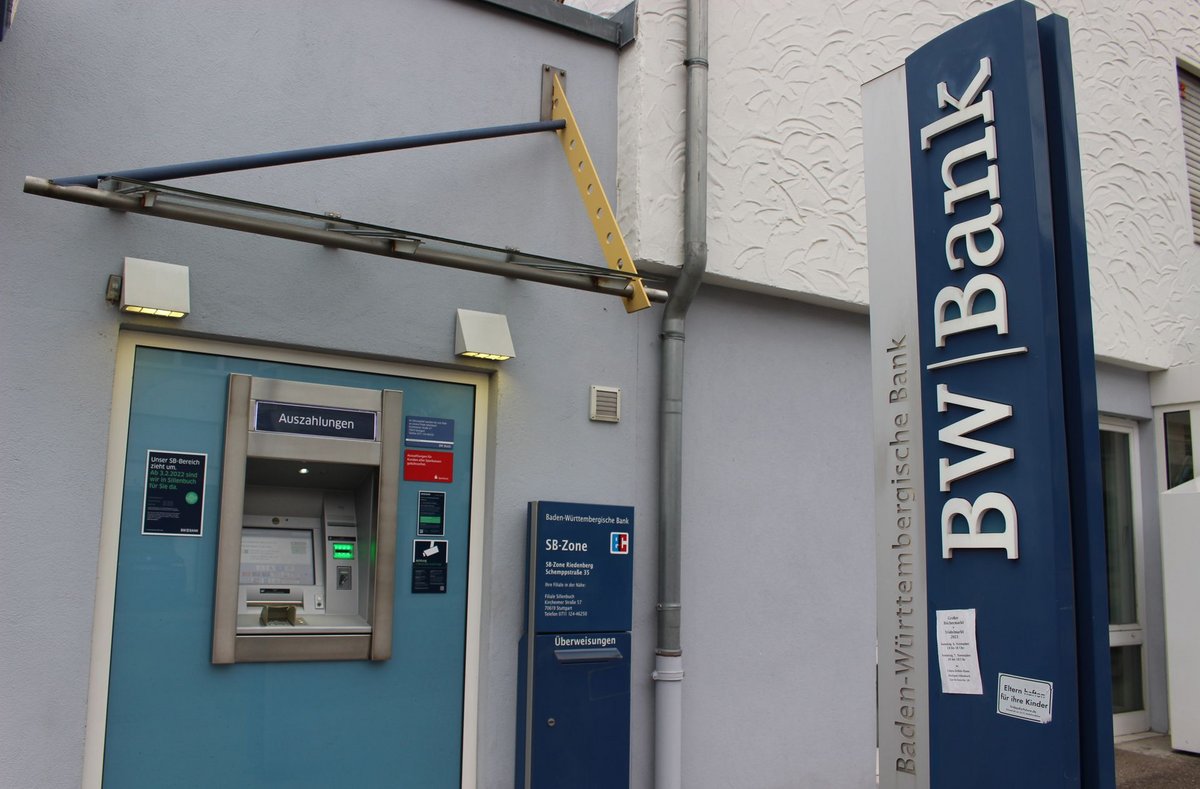BW-Bank und Volksbank Stuttgart legen SB-Standorte zusammen
