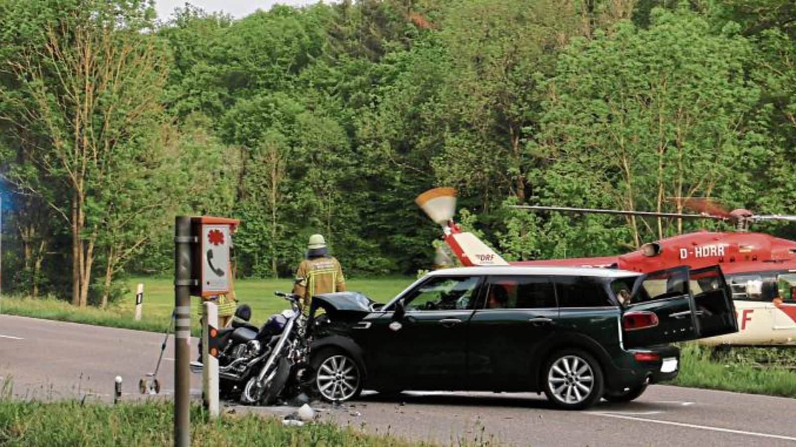 Schwerer Unfall am Waldparkplatz bei Sersheim