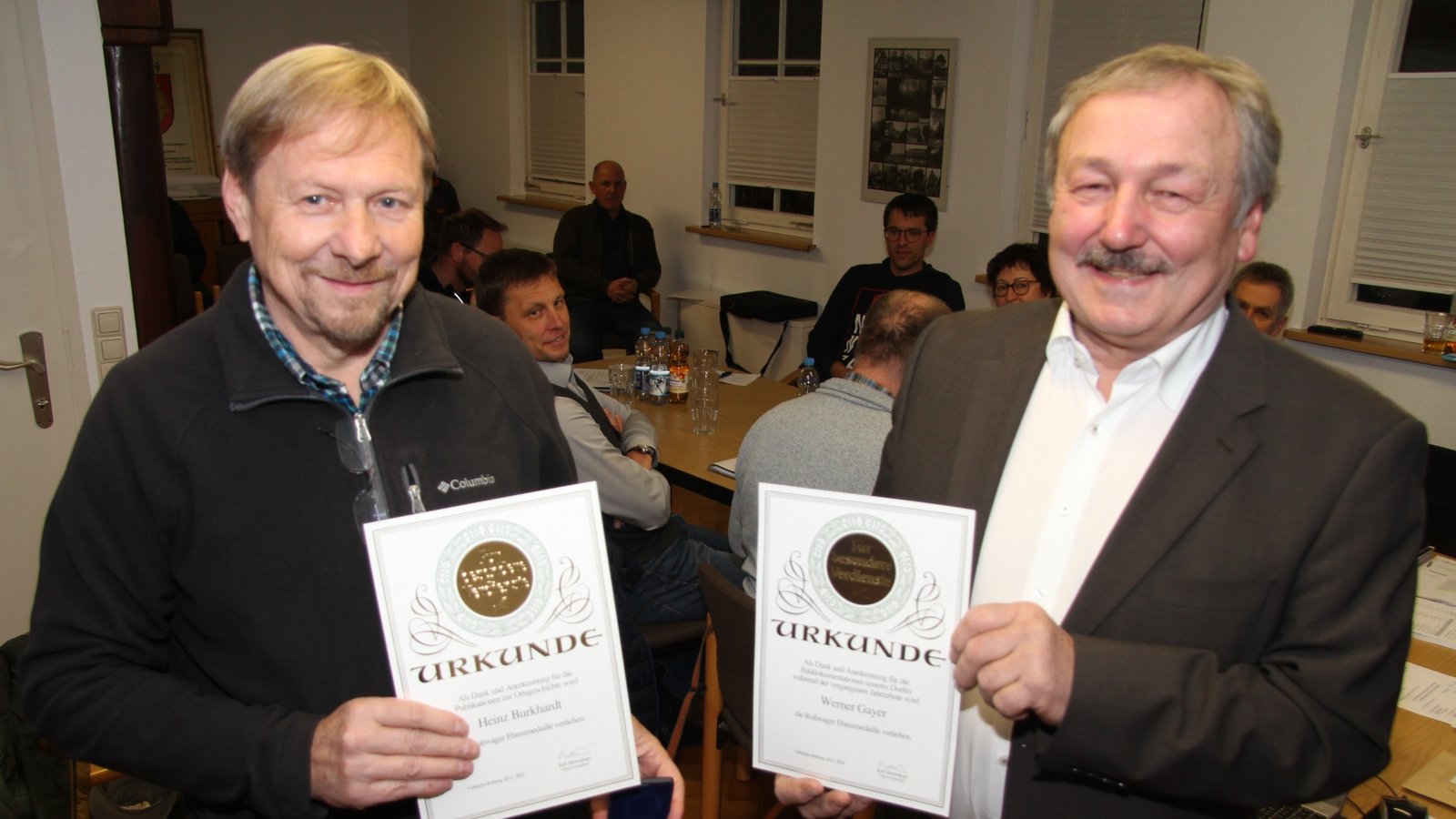 Für wertvolle Beiträge über die Ortshistorie