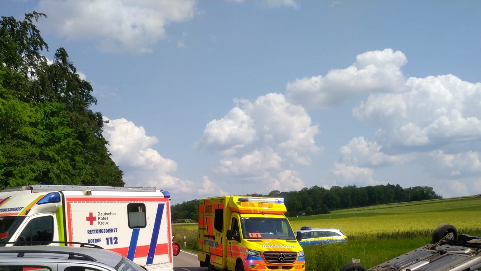 Zwei Verletzte nach Unfall bei Eberdingen