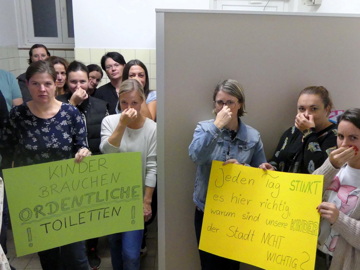 Kindern, Eltern und Lehrern stinkts