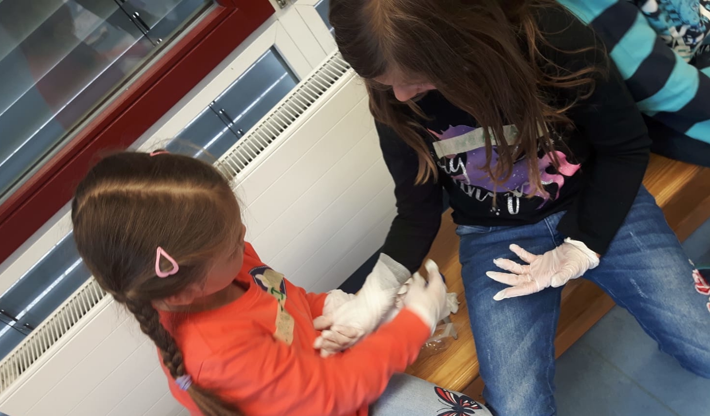 Spielerisch wird der Notfall geübt