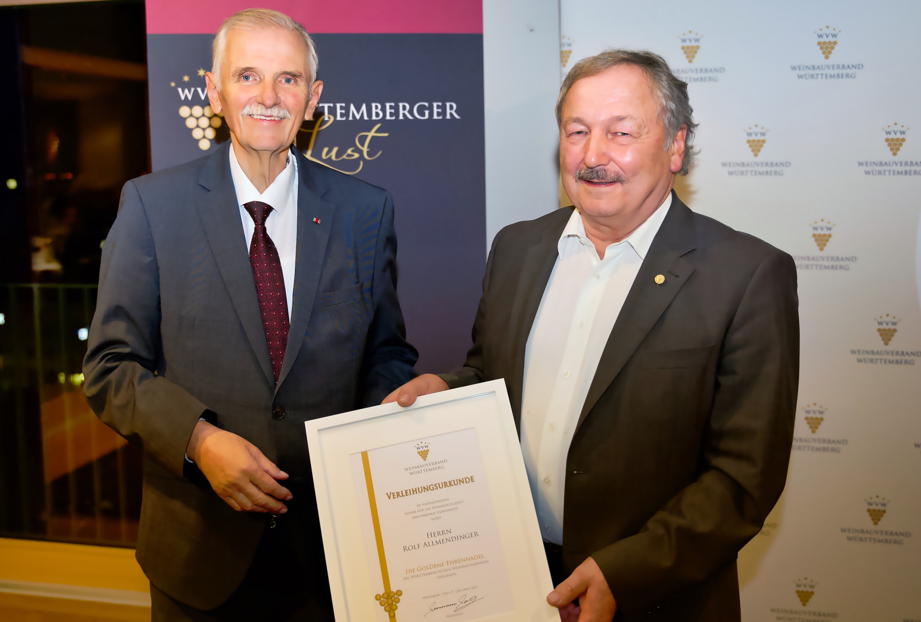 Ein steter Einsatz für die Weinwirtschaft