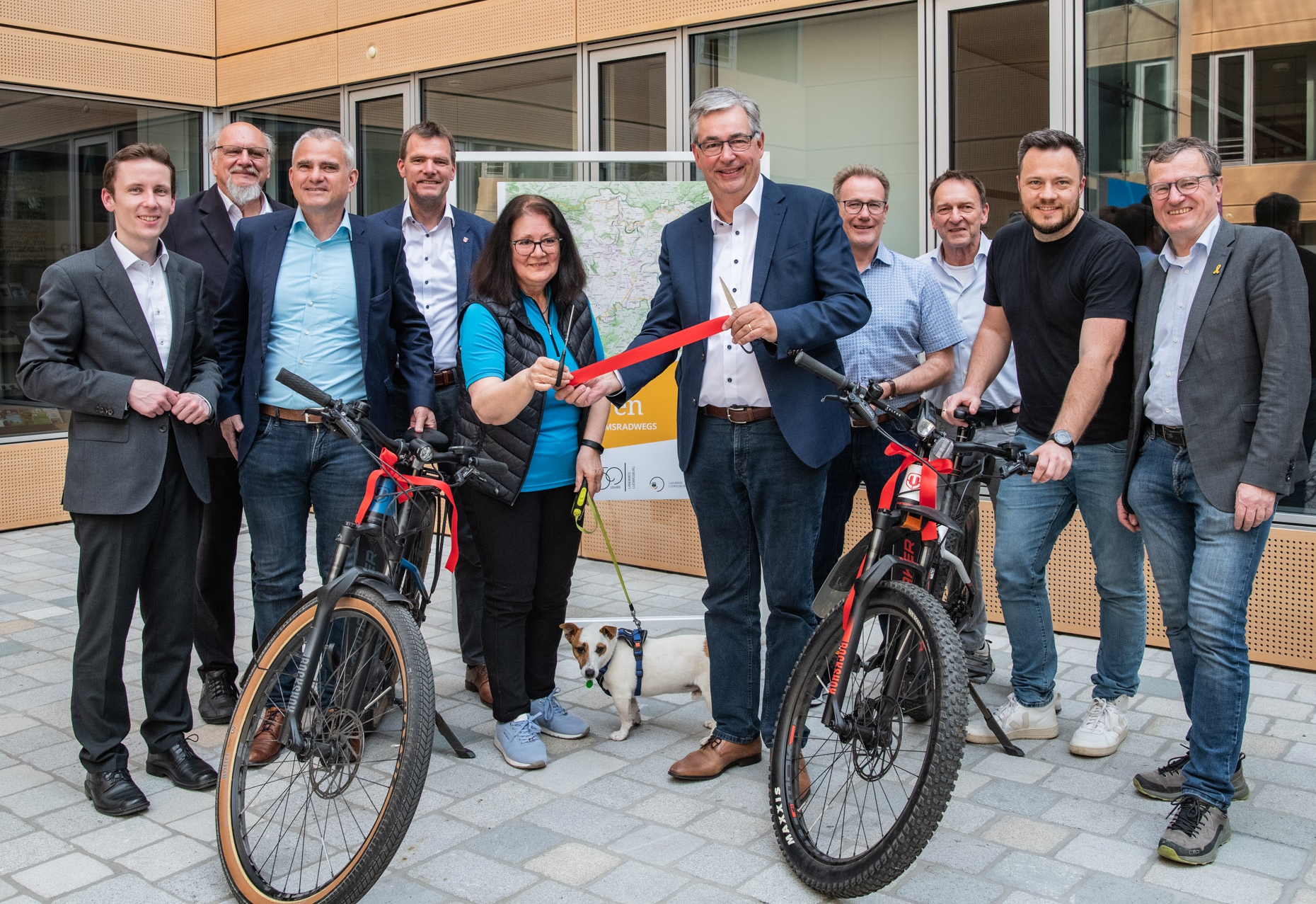 Jubiläumsradweg des Landkreises ist eröffnet